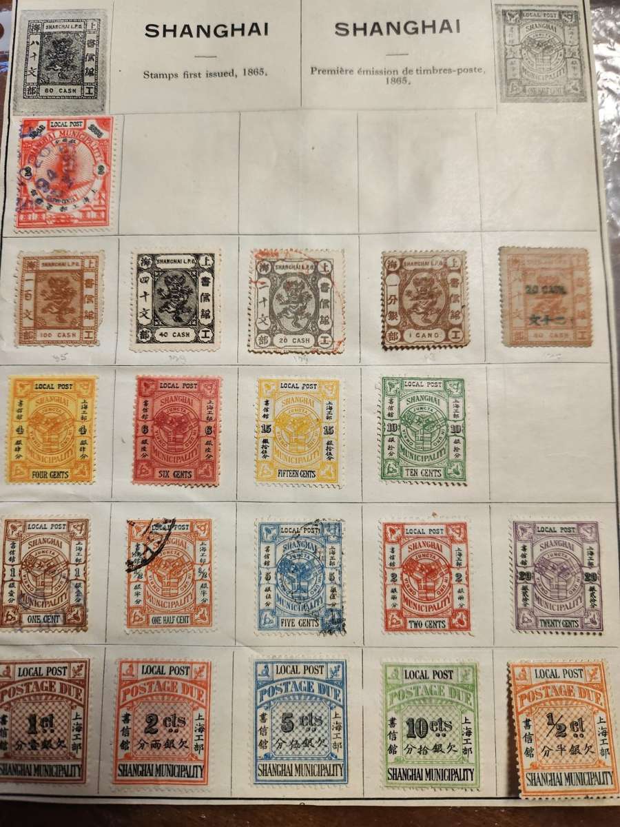 China - Shanghai - 1889 onwards - Loose stamps - Stunning selection ...